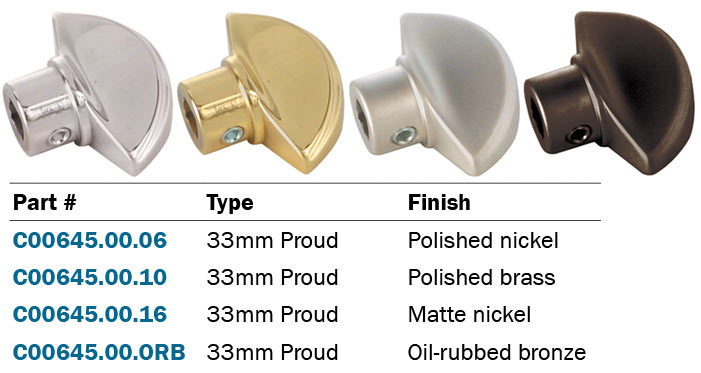 Cylinders with Tang - Functional Fenestration Inc.